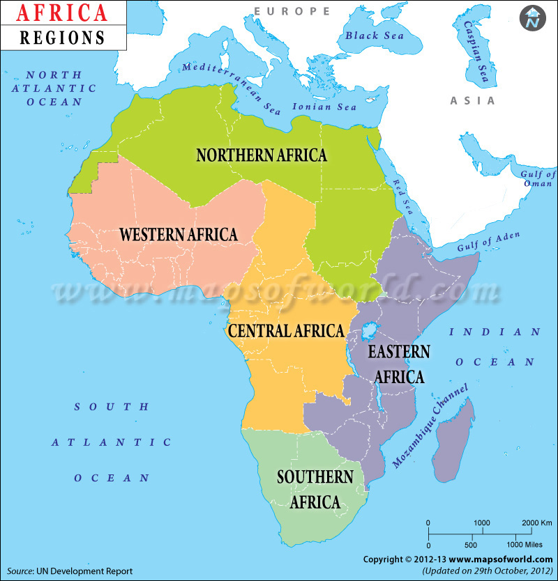 Africa Regions Map Regions Of Africa Africa Regions Map Regions Of Africa