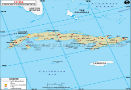 Cuba Latitude and Longitude Map