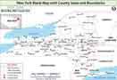 Blank Map of New York, New York Outline Map for Coloring