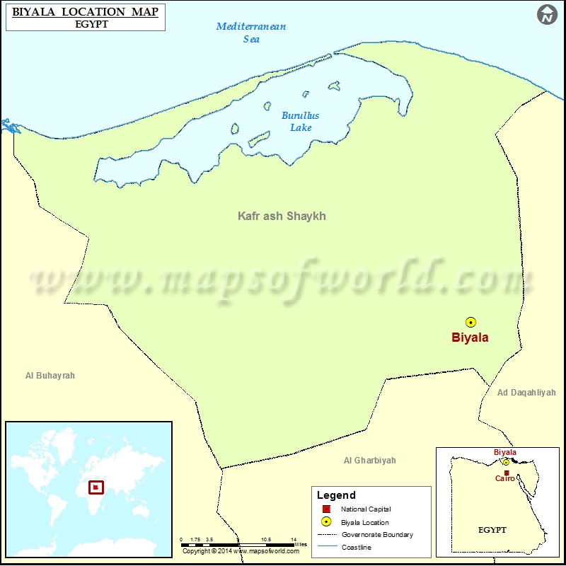 Where is Biyala | Location of Biyala in Egypt Map