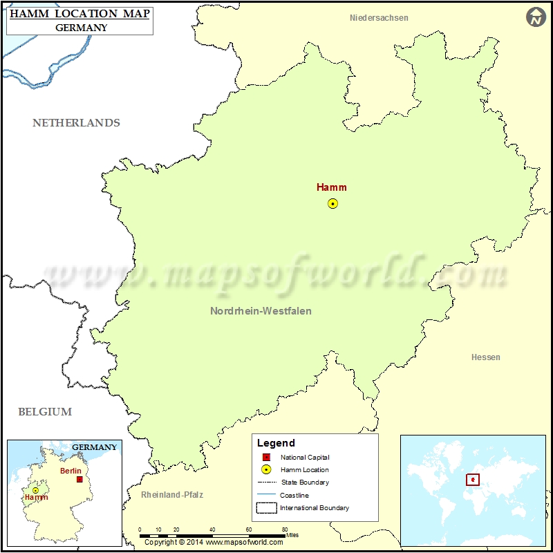 Where is Hamm | Location of Hamm in Germany Map