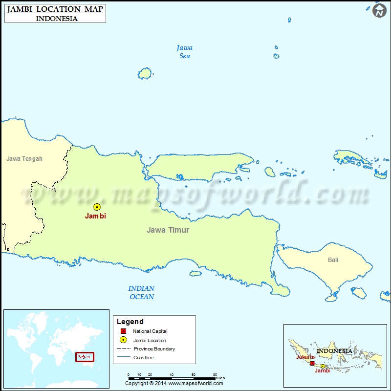 Where is Jambi | Location of Jambi in Indonesia Map