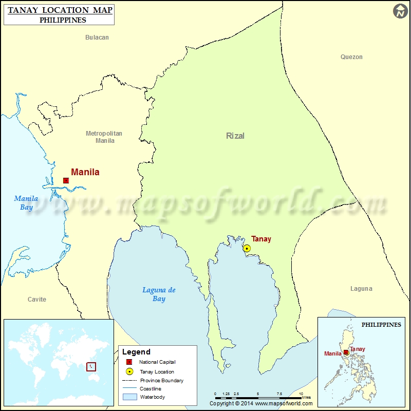 Where is Tanay | Location of Tanay in Philippines Map