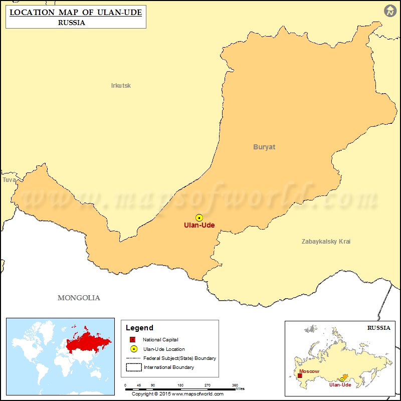 Where is Ulan-Ude | Location of Ulan-Ude in Russia Map